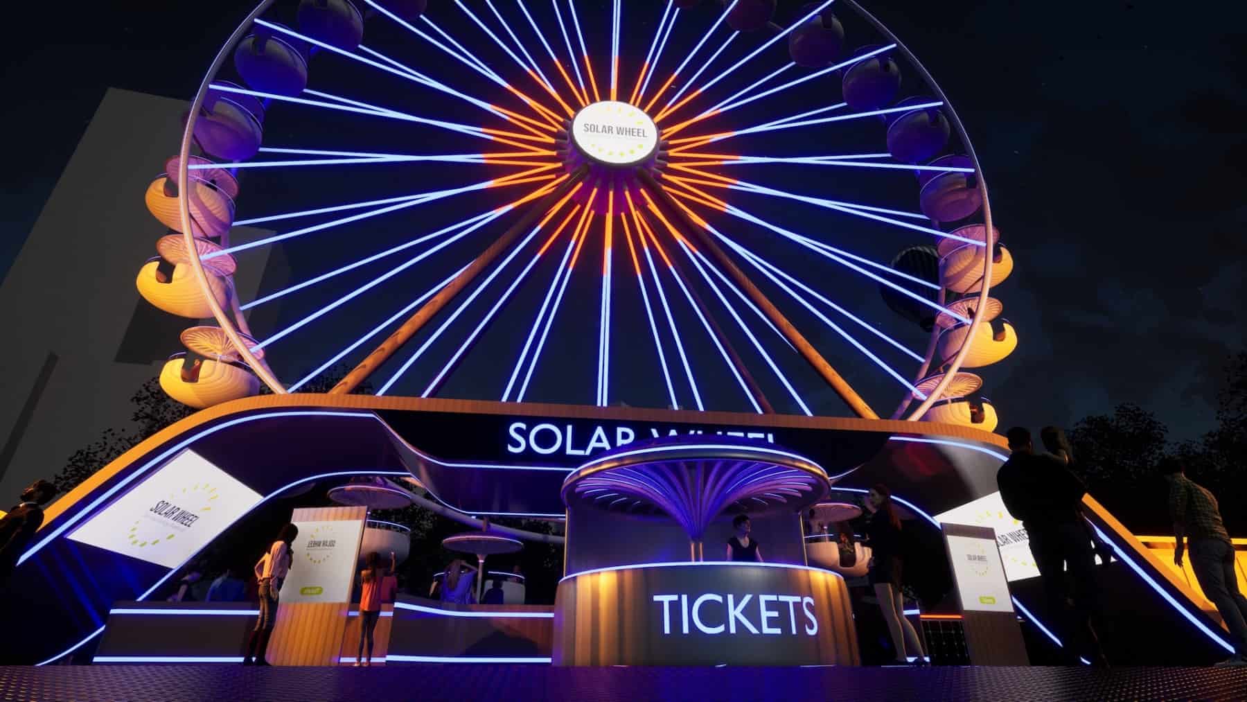 Allereerste reuzenrad op zonne-energie binnenkort naar de kermis ...