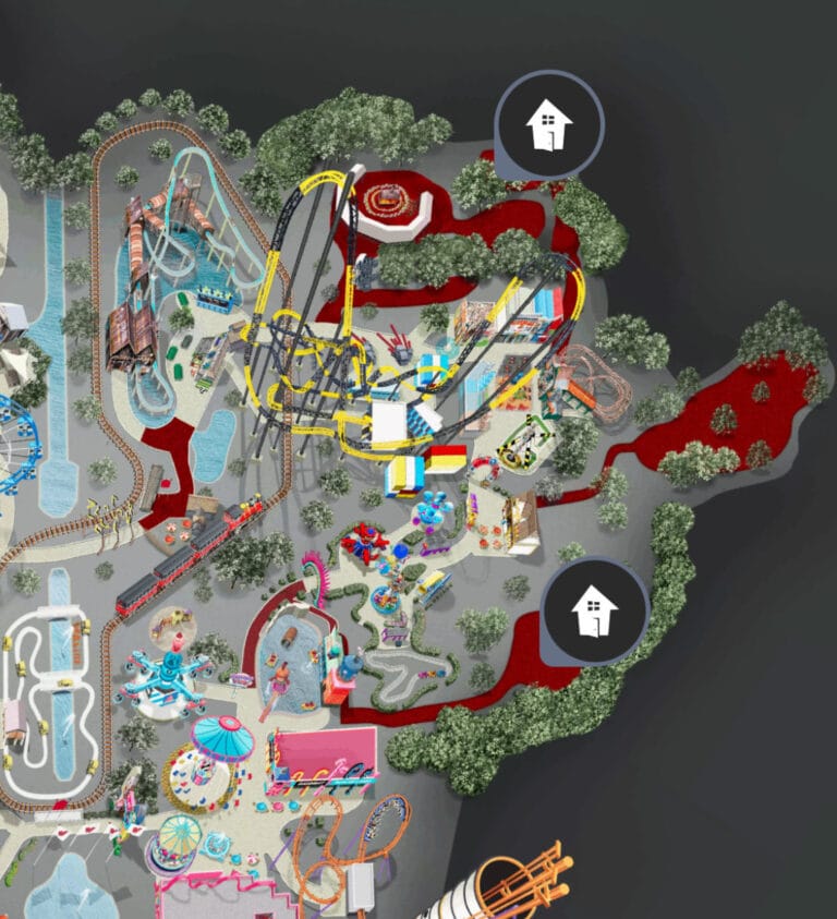Dit is de plattegrond van Halloween Fright Nights 2024 in Walibi ...