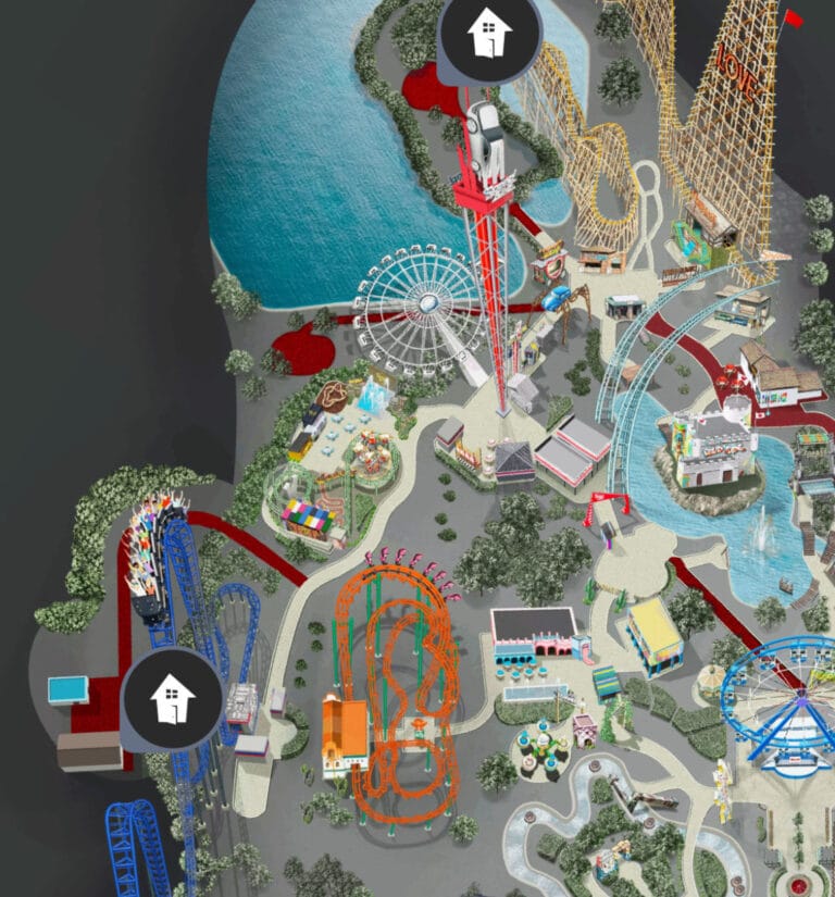 Dit is de plattegrond van Halloween Fright Nights 2024 in Walibi ...